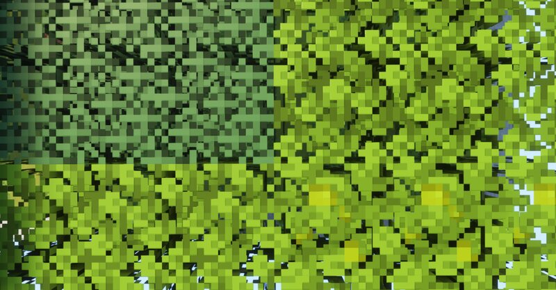 Fanciest leaves (3d leaves) No optifine Minecraft Texture Pack