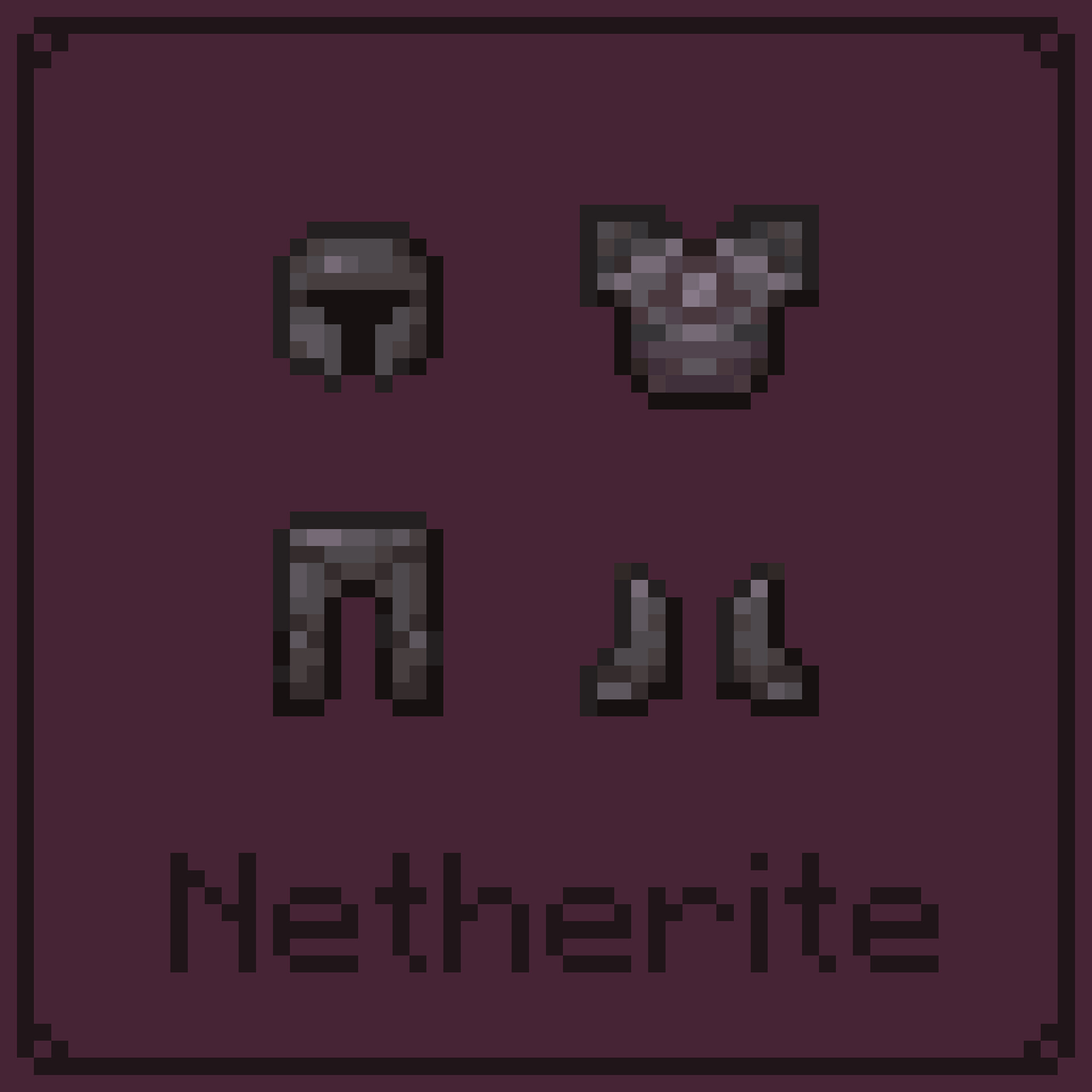 Mandalorian Netherite Armor Minecraft Texture Pack