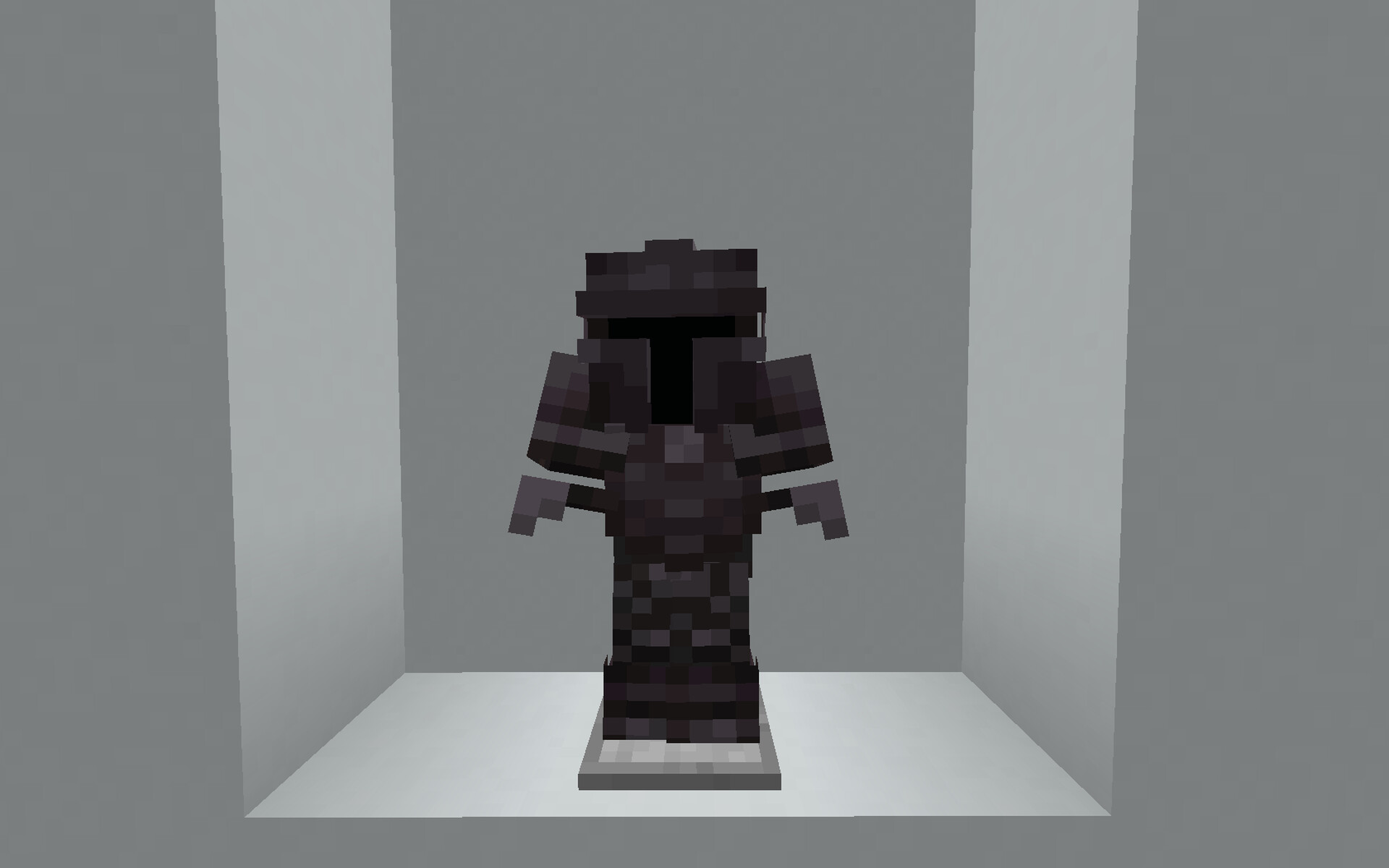 Mandalorian Netherite Armor Minecraft Texture Pack