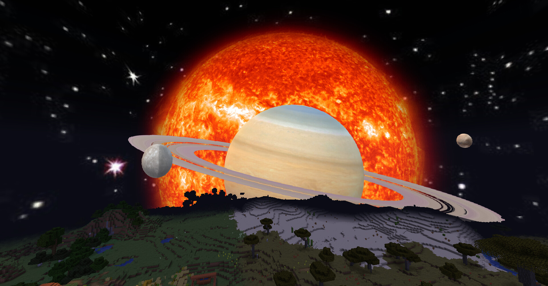 Solar System Skybox (Requires Optifine) Minecraft Texture Pack