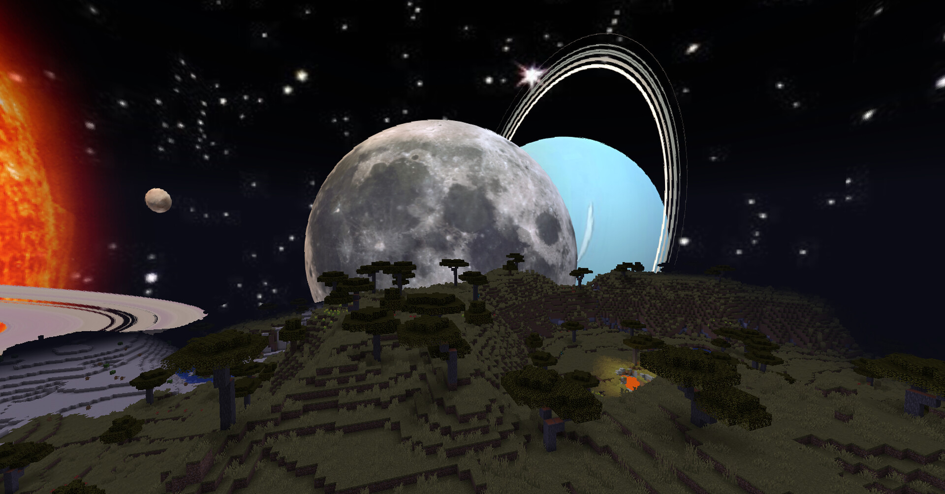 Solar System Skybox (Requires Optifine) Minecraft Texture Pack