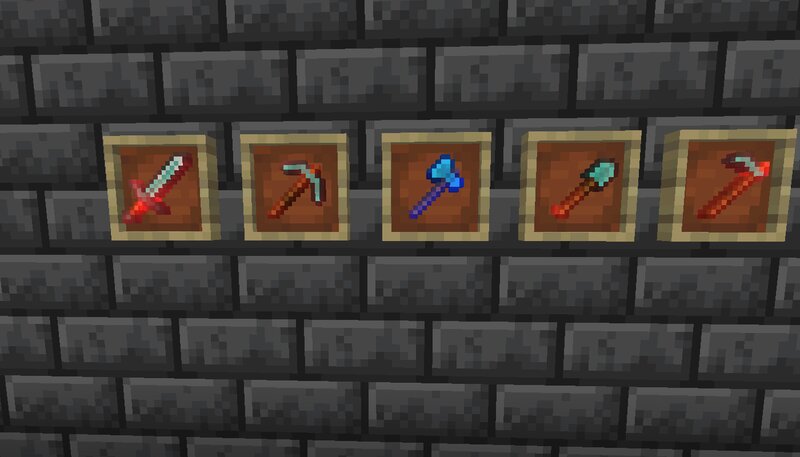 Red and Dark Blue Visual Enchanted Minecraft Texture Pack