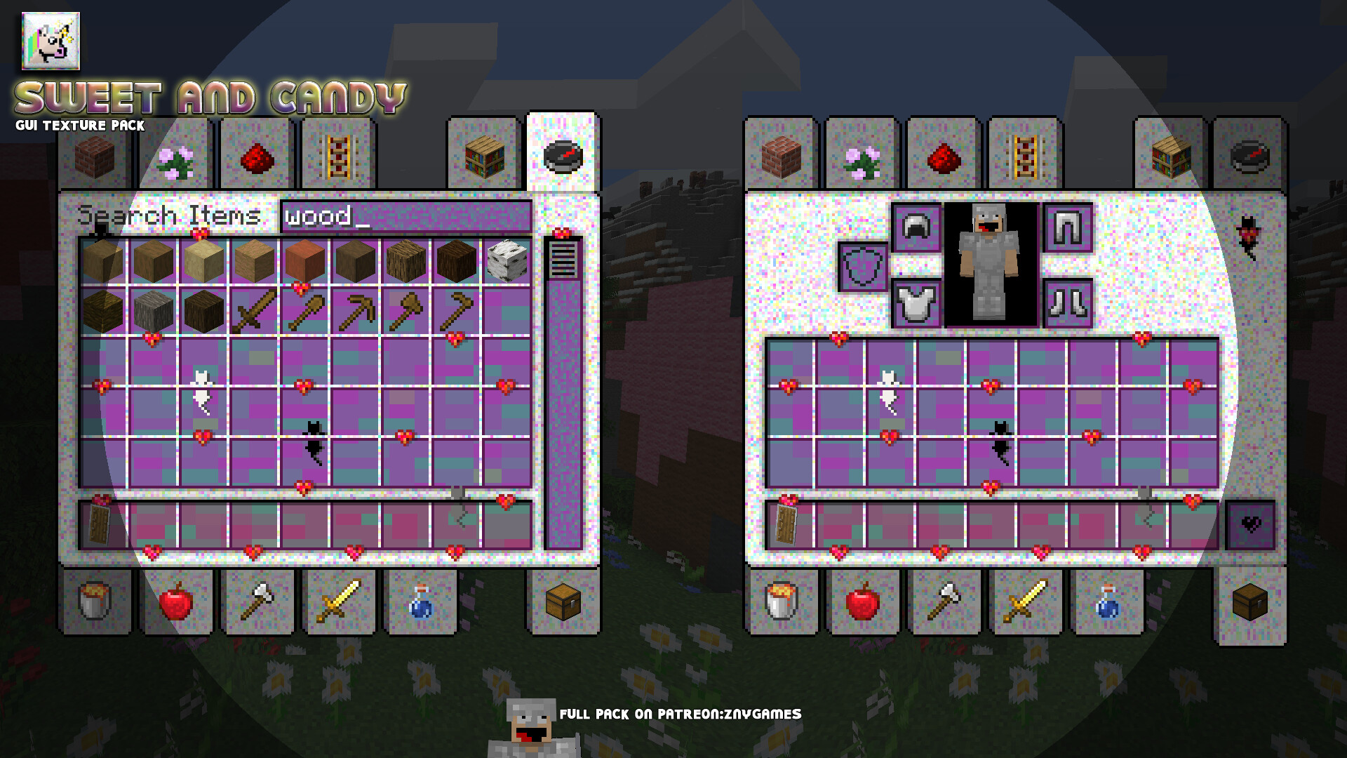SWEET AND CANDY | GUI-TEXTURE-PACK 1.16.x Minecraft Texture Pack