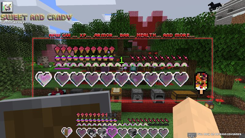 SWEET AND CANDY | GUI-TEXTURE-PACK 1.16.x Minecraft Texture Pack