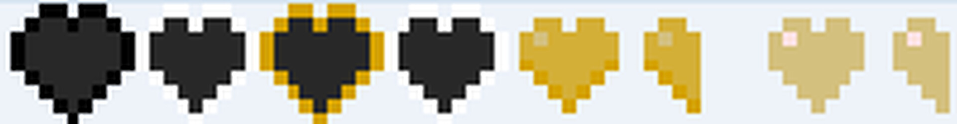 Reverse Hearts (Golden hearts are red and red hearts are golden ...