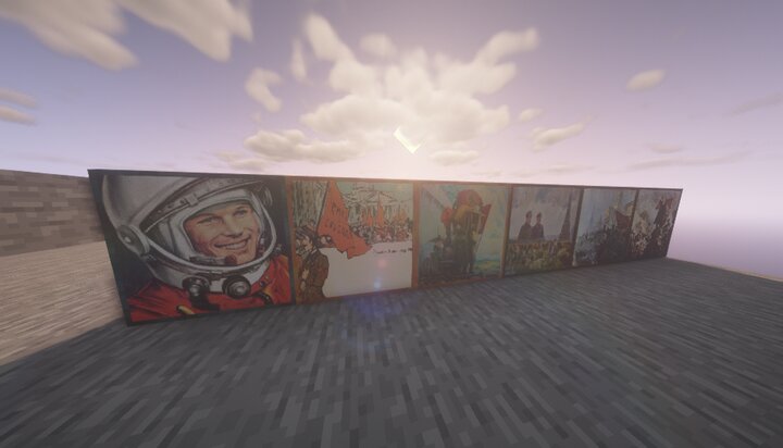 Soviet styled Paintings Minecraft Texture Pack