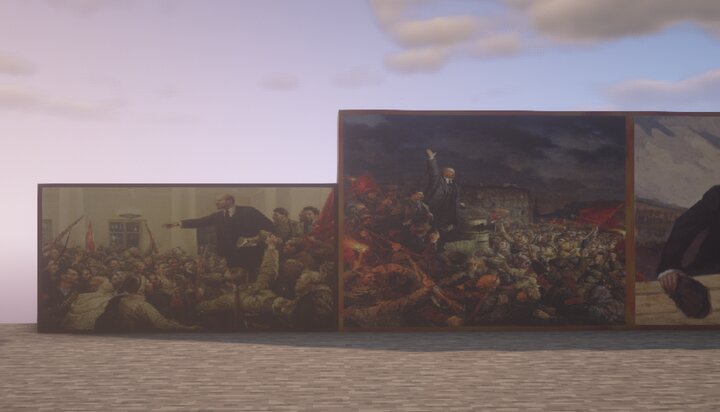 Soviet styled Paintings Minecraft Texture Pack