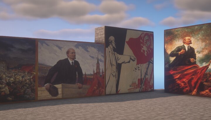 Soviet styled Paintings Minecraft Texture Pack