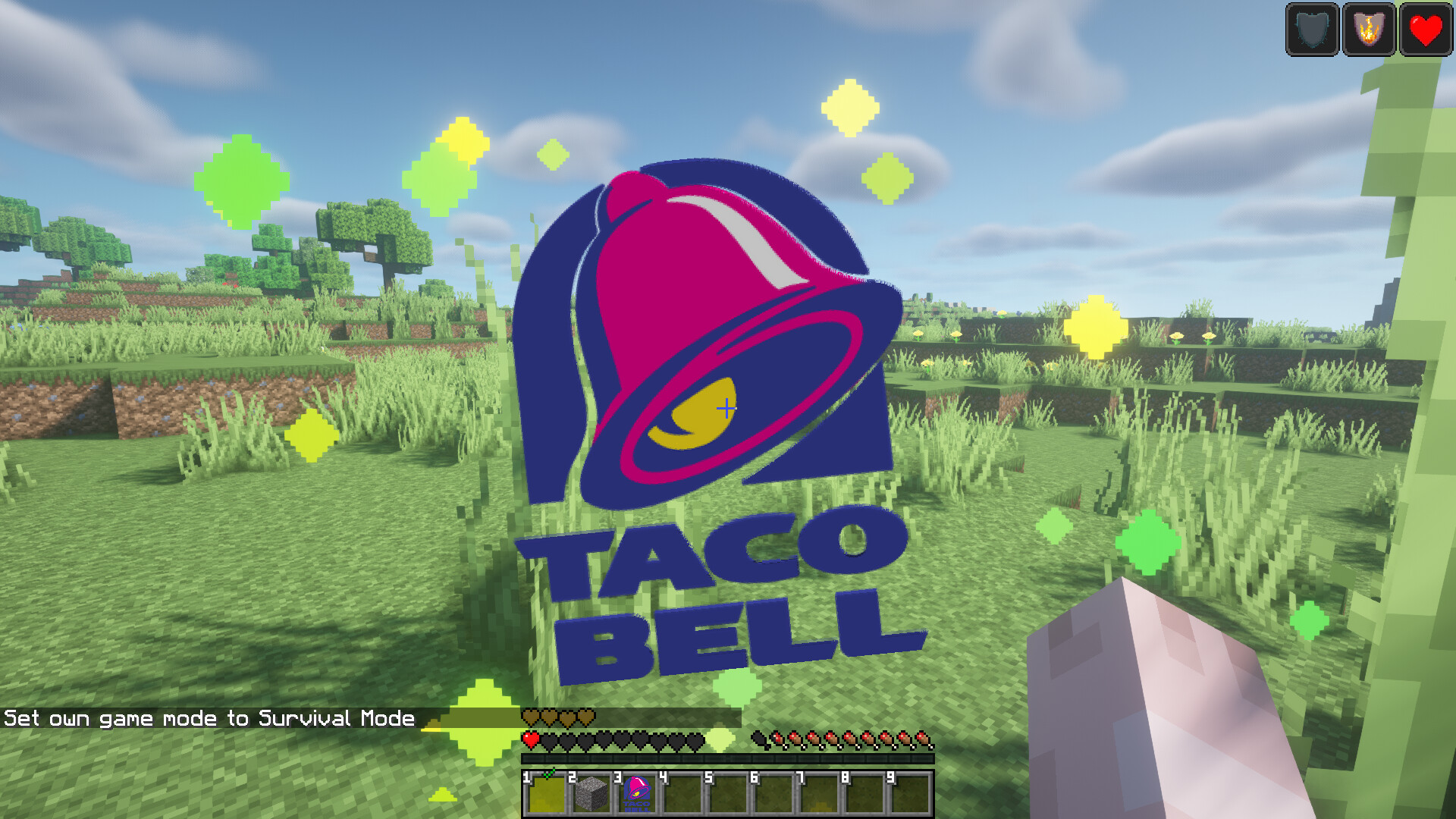 Taco Bell Totem of Undying Minecraft Texture Pack