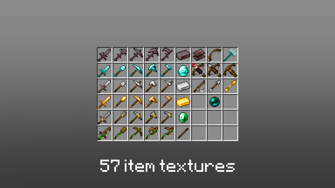 Better tools and weapons Minecraft Texture Pack