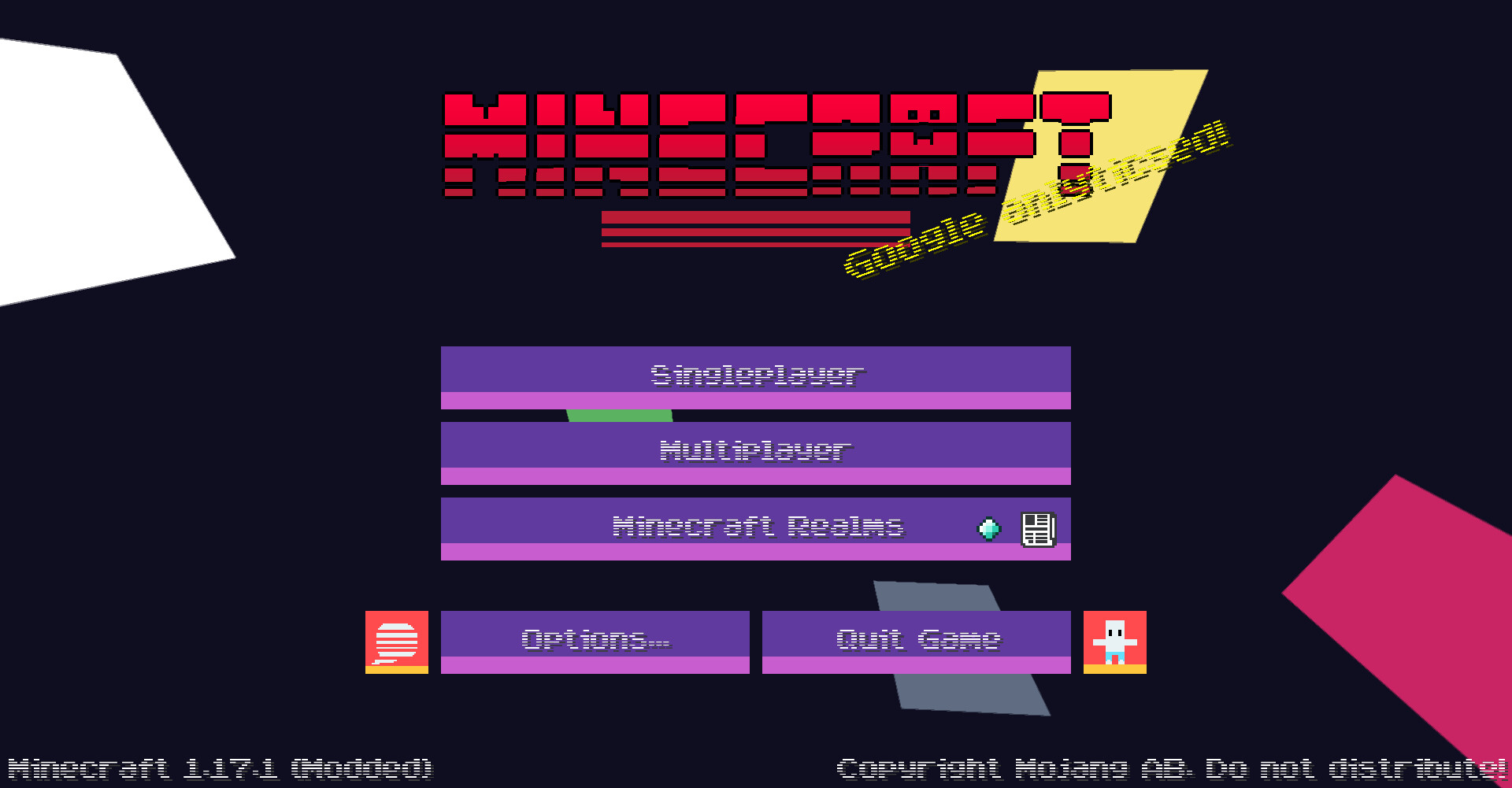 Minecraft Arcade Style GUI Minecraft Texture Pack