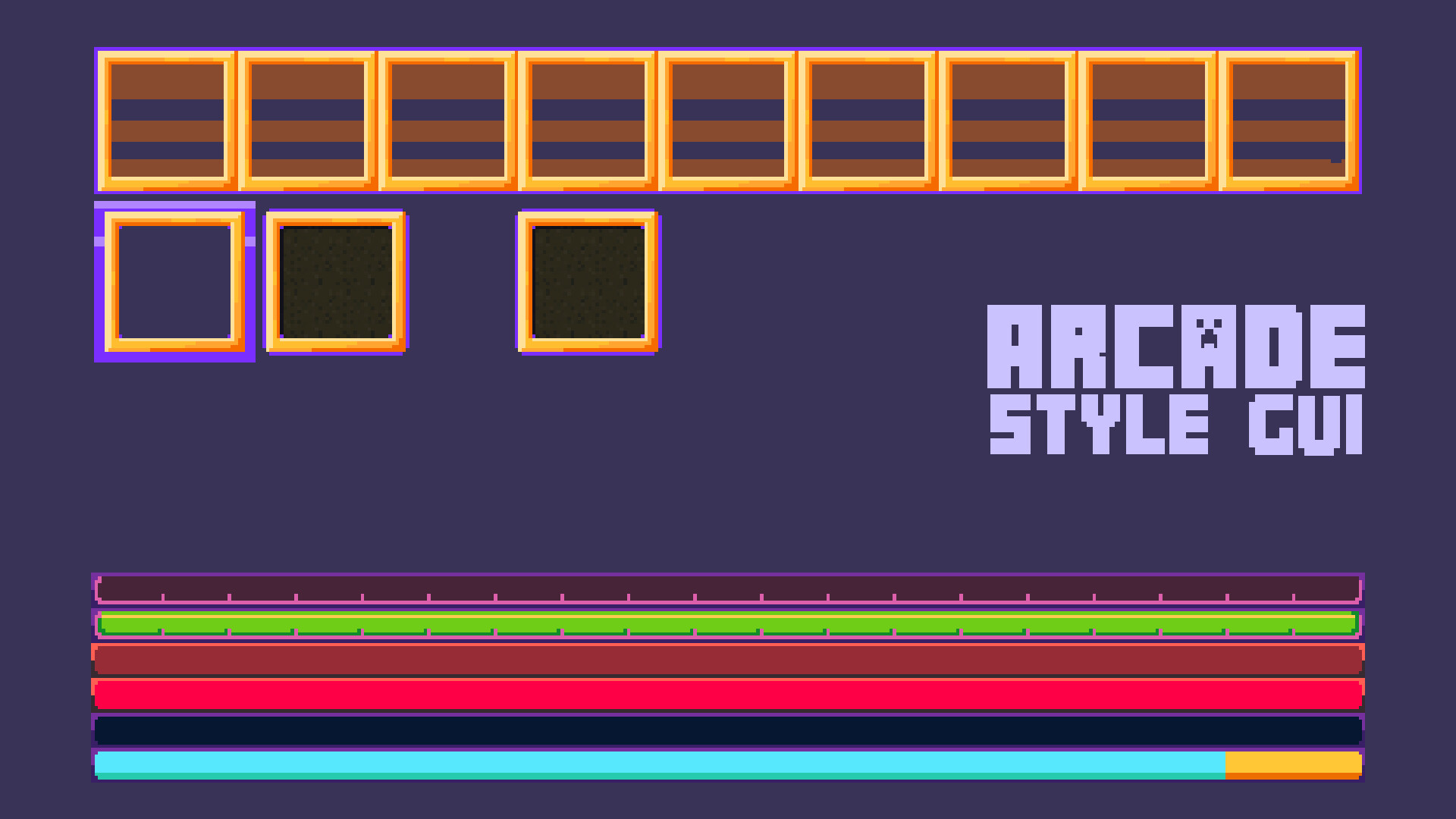 Minecraft Arcade Style GUI Minecraft Texture Pack