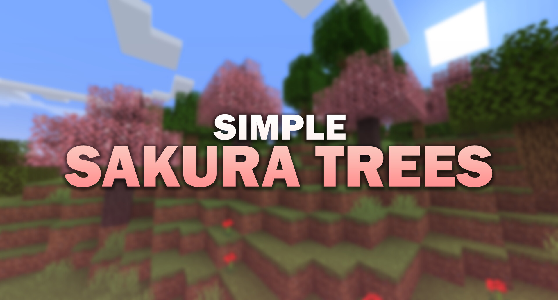 Simple Sakura Trees Minecraft Texture Pack