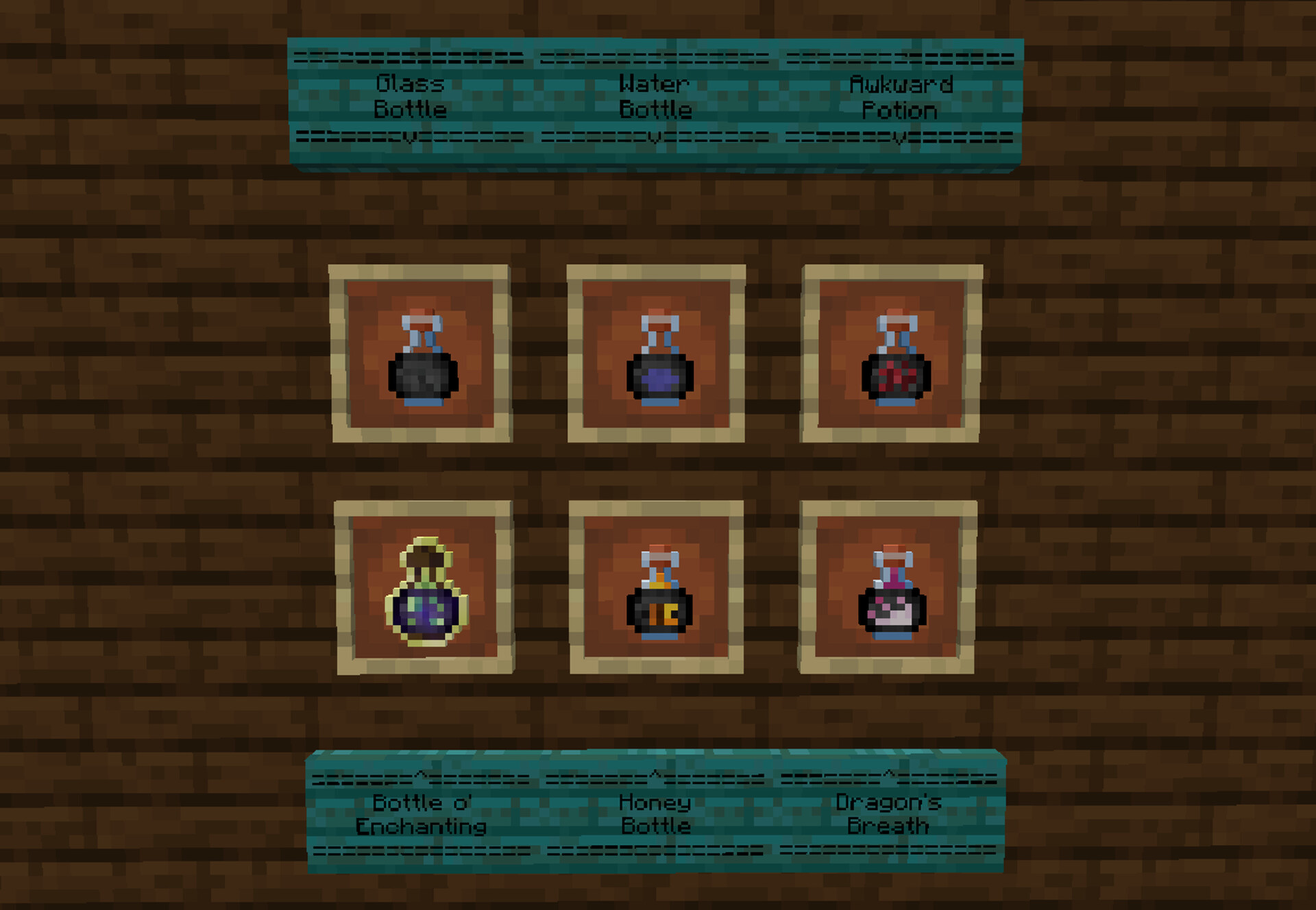 Bottle & Potion Icons Dakkopack Minecraft Texture Pack