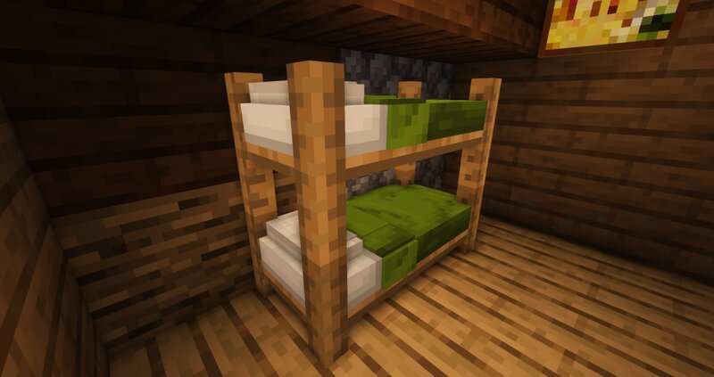 Bunk beds, custom beds (better beds) Minecraft Texture Pack