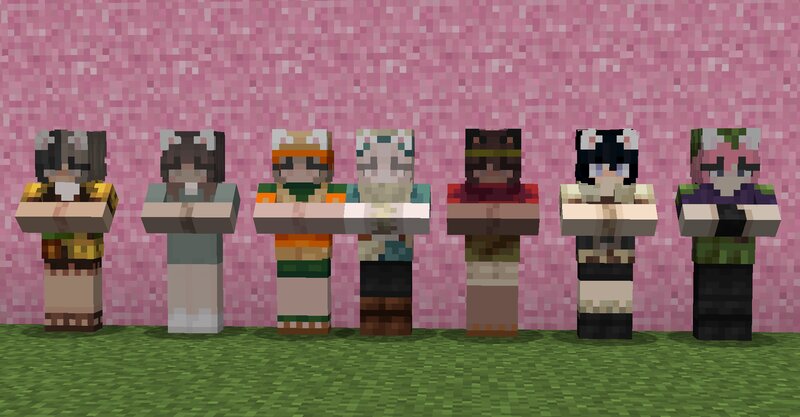 Villagers/Illagers to Catgirls Minecraft Texture Pack