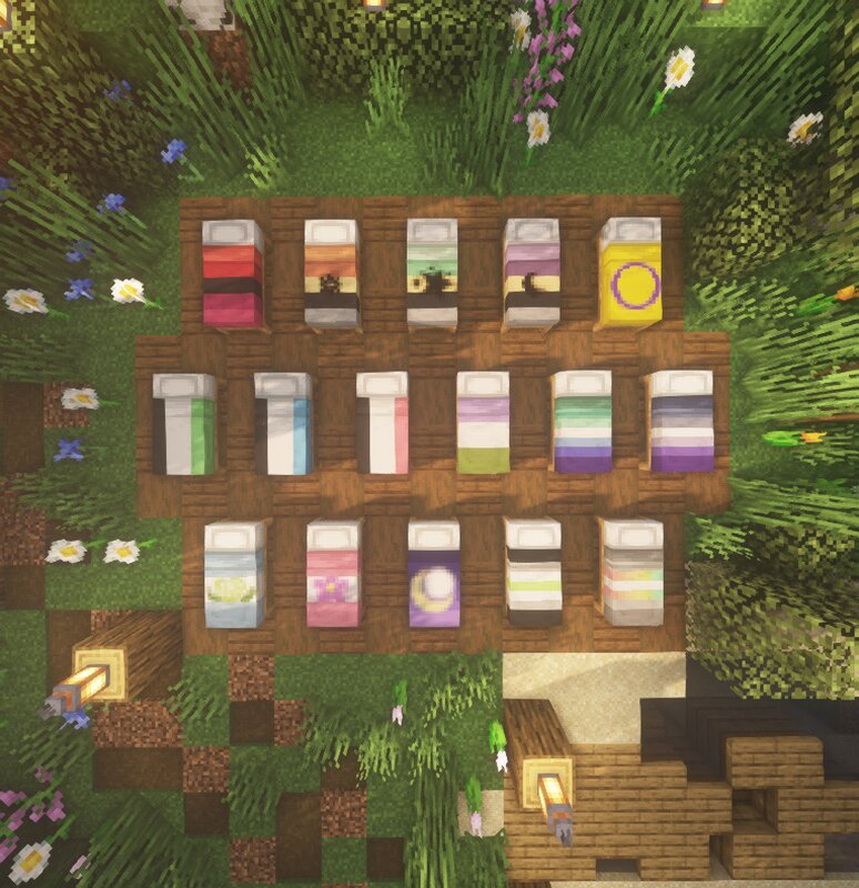 LGBTQ+ Pride Beds² Minecraft Texture Pack