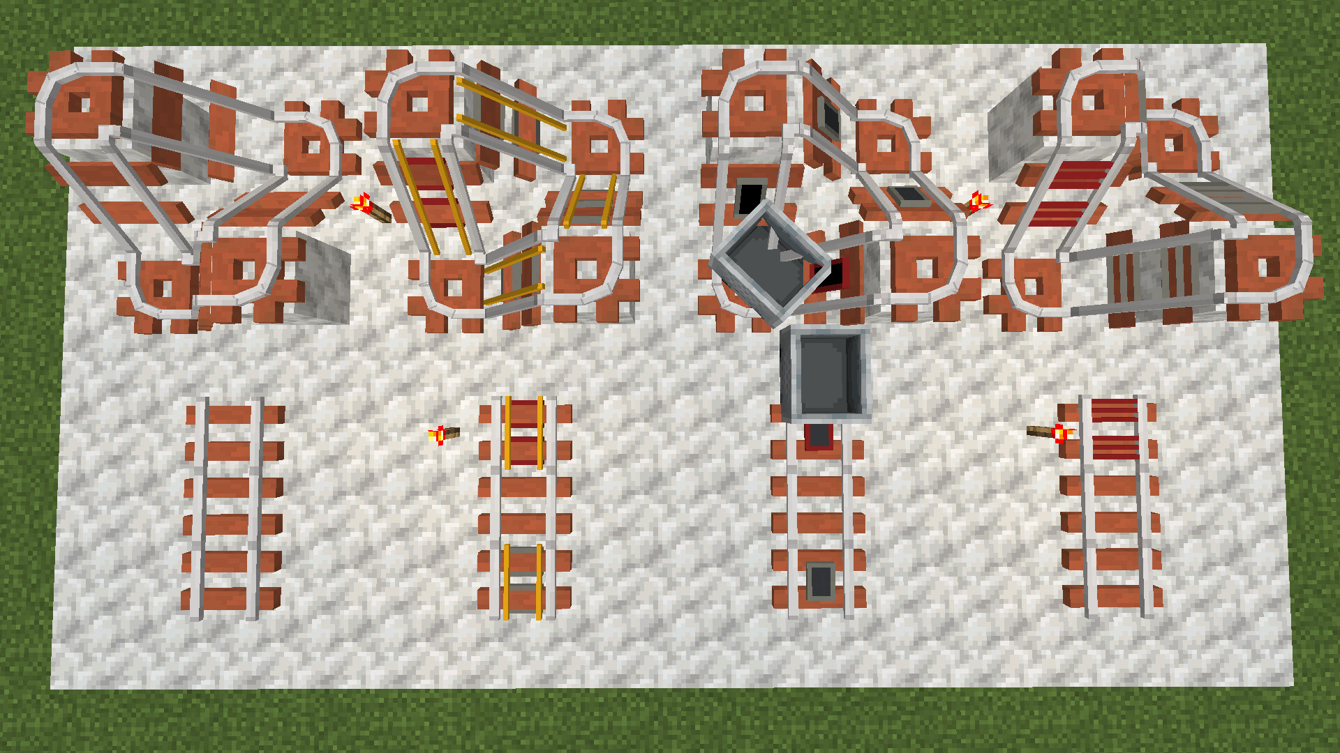 Stripped Acacia Log Rails! (1.17 but will most likely work from 1.15 ...