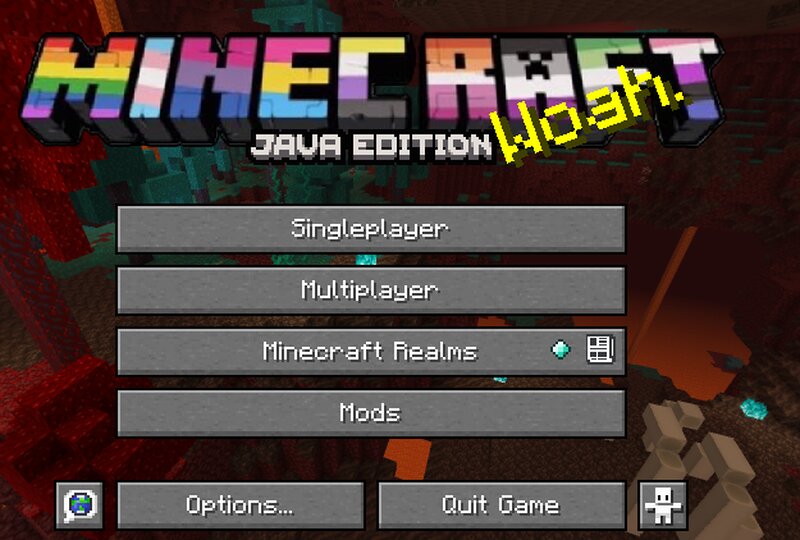Pride Month Title Screen Minecraft Texture Pack