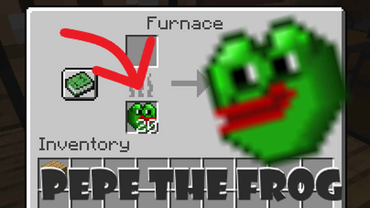 Pepe Frog > coal Minecraft Texture Pack