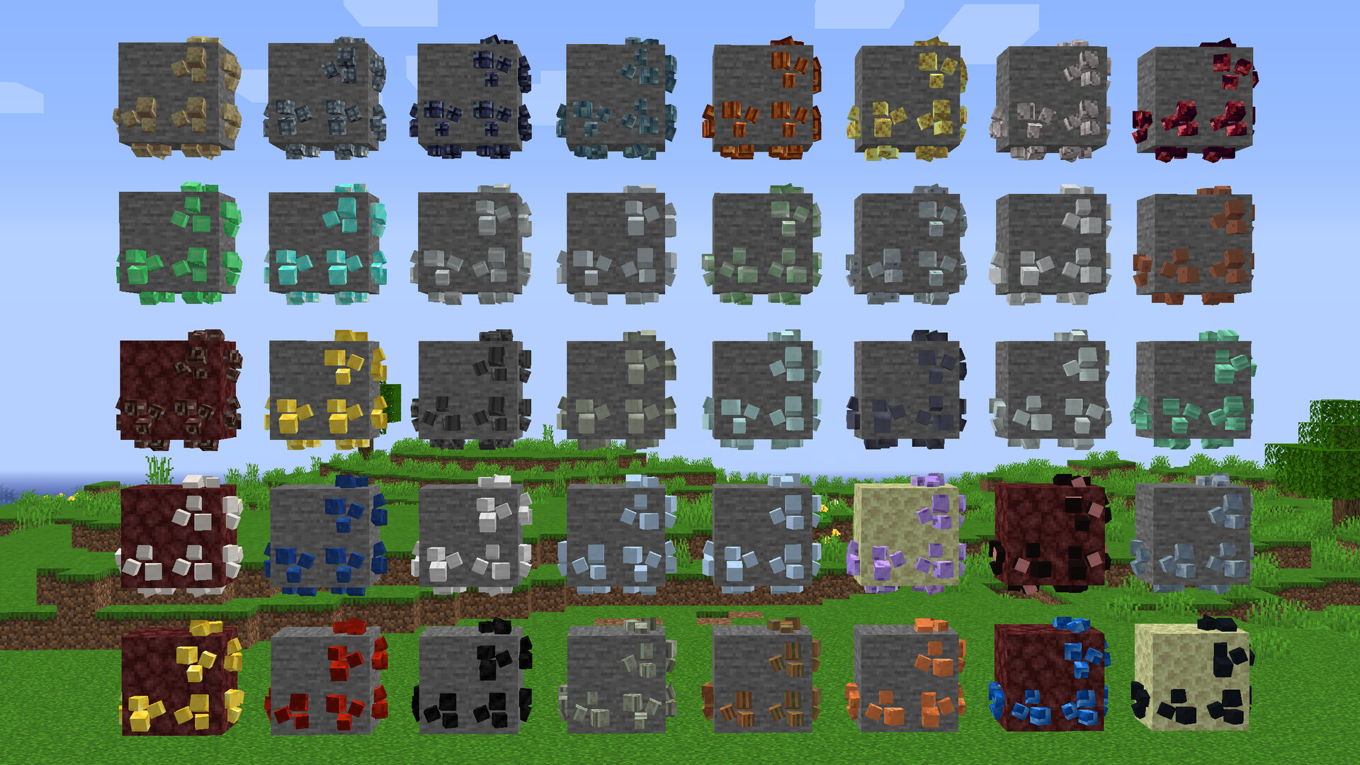 Better 3D Ores 1.10 [ Glow Ores : Emissive Textures ] Minecraft Texture ...