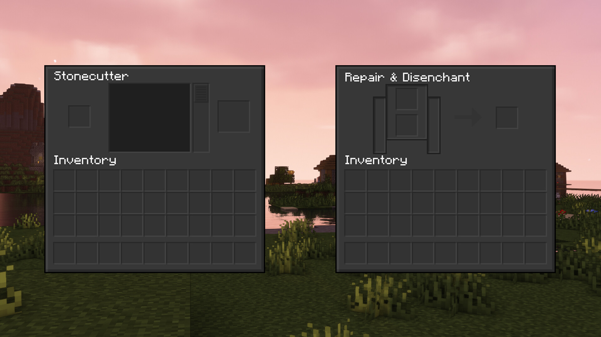 Angular GUI - Dark Mode Minecraft Texture Pack