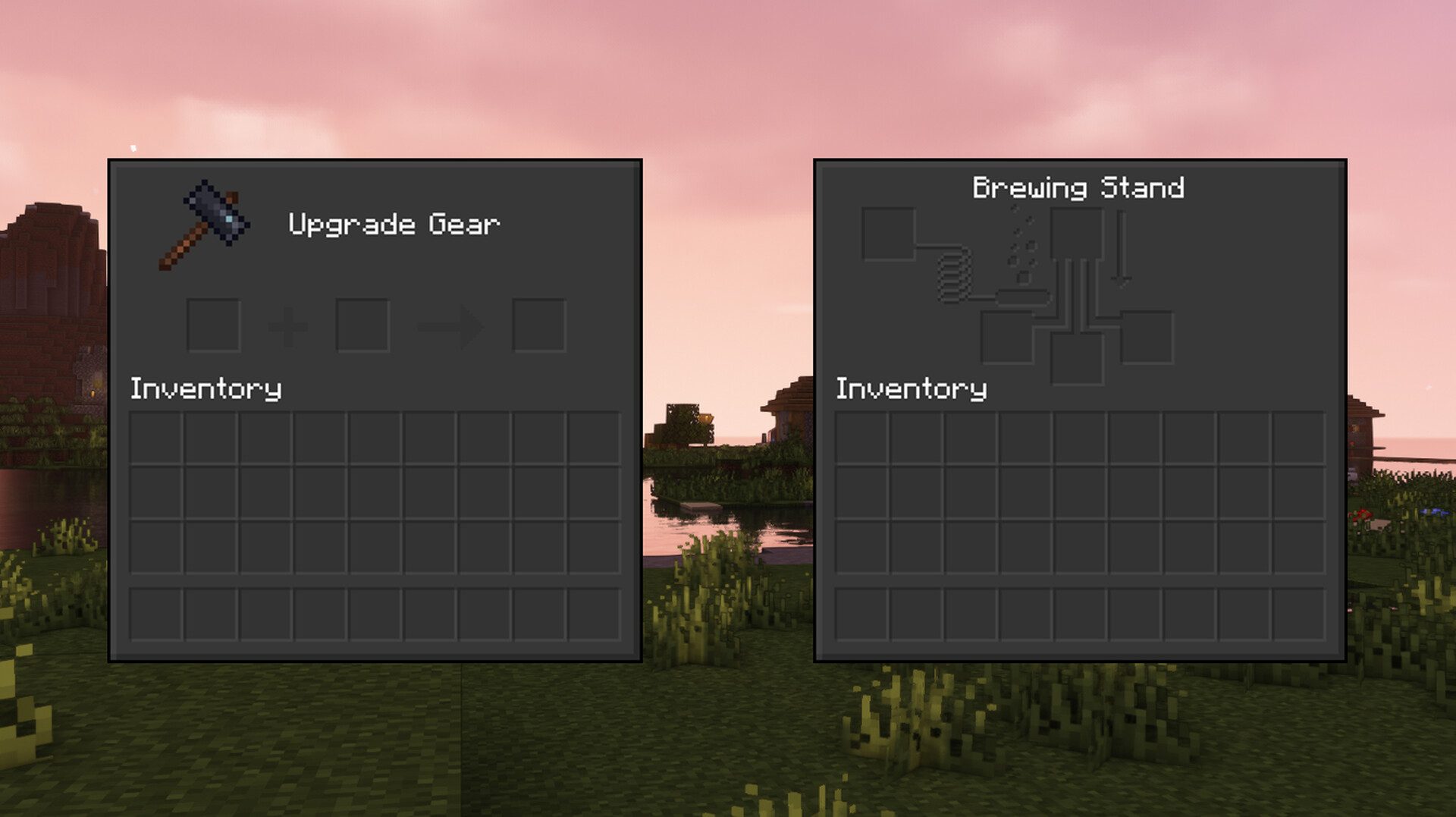 Angular GUI - Dark Mode Minecraft Texture Pack