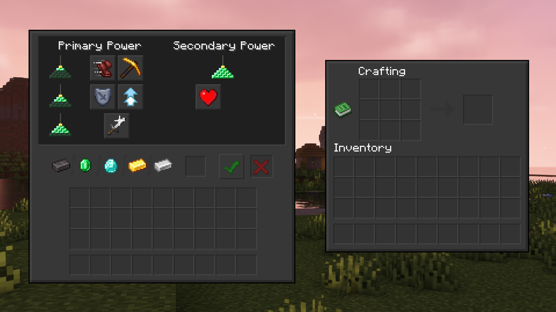 Angular GUI - Dark Mode Minecraft Texture Pack