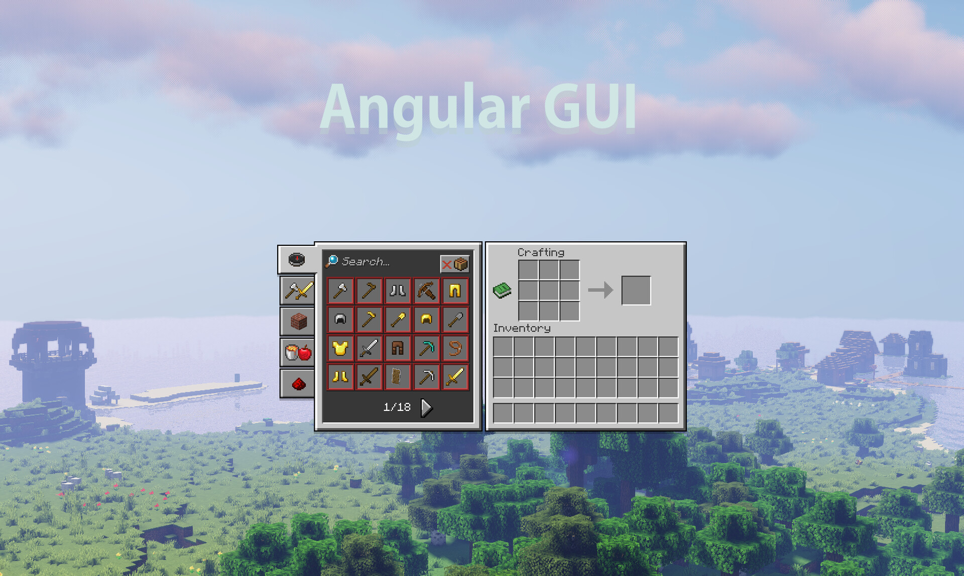 Angular GUI Minecraft Texture Pack