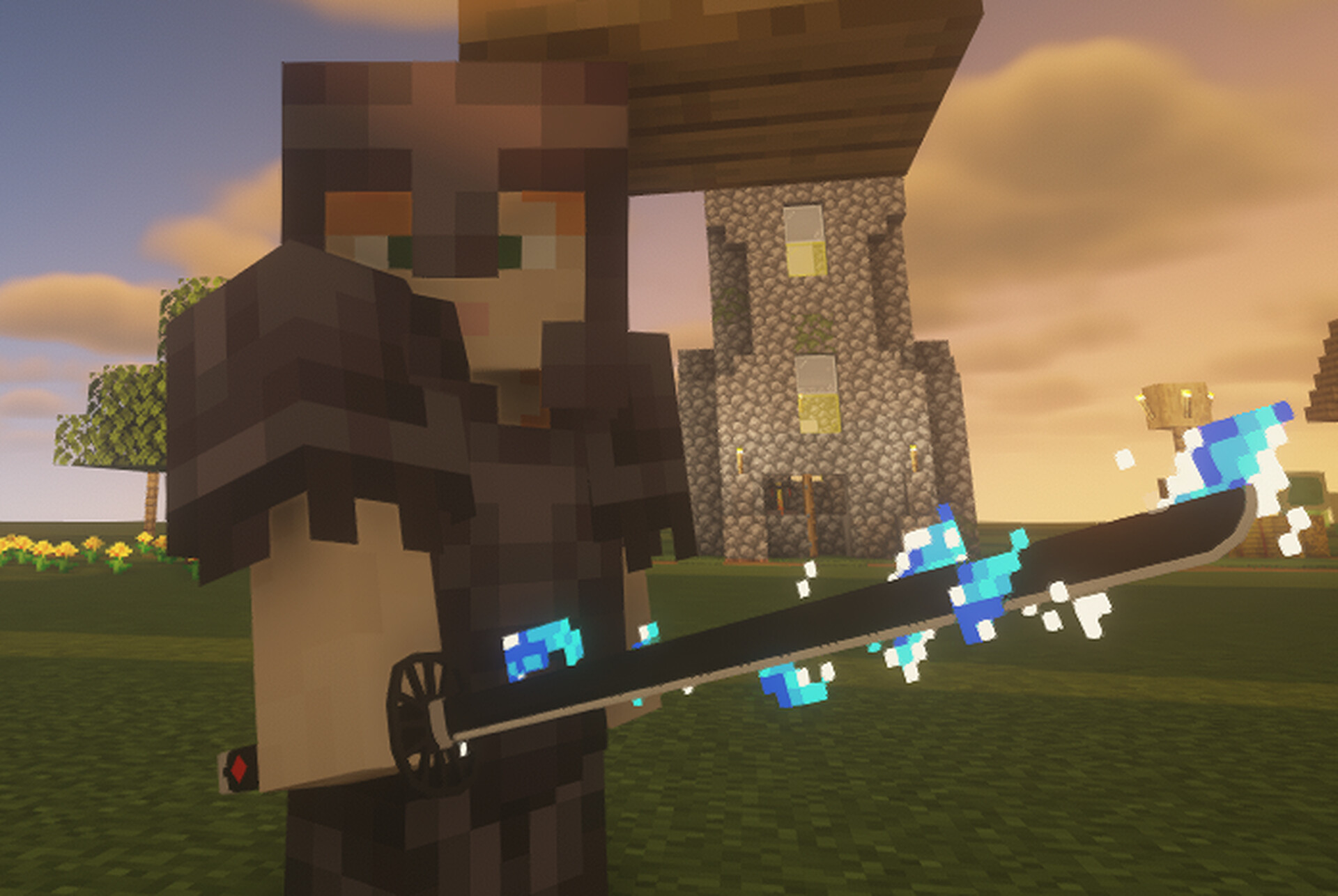 Tanjiro water nichirin Minecraft Texture Pack