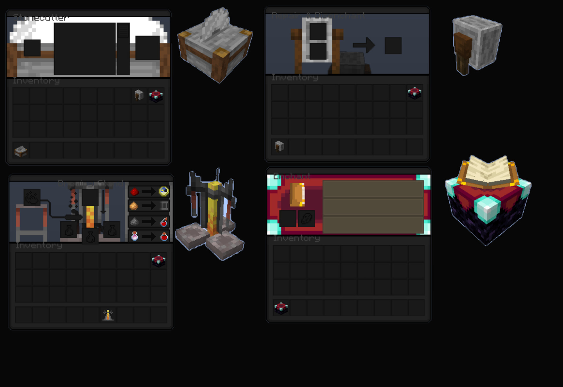Dark Gui Minecraft Texture Pack