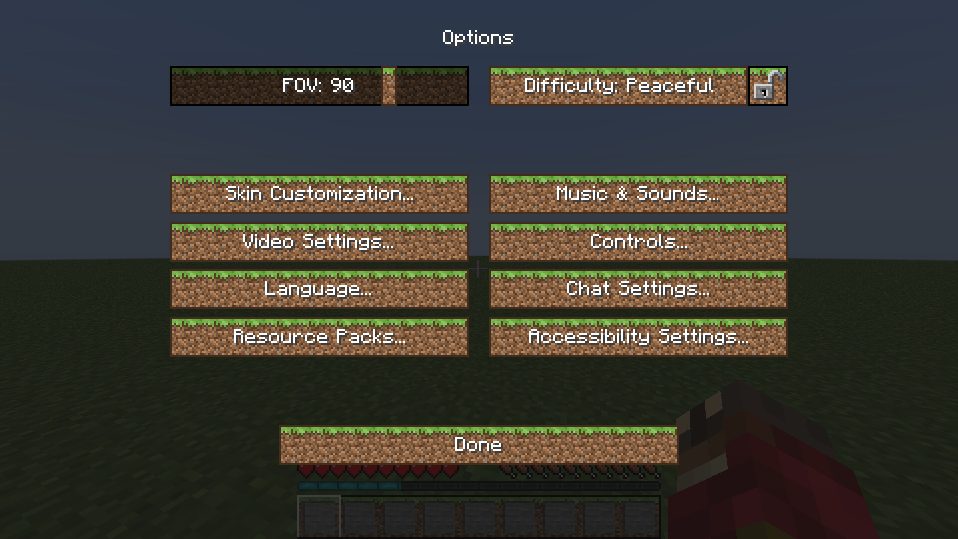 gui+ grass editon Minecraft Texture Pack