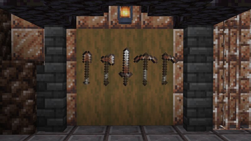 Rustillery's rusted & rustic weaponry Minecraft Texture Pack