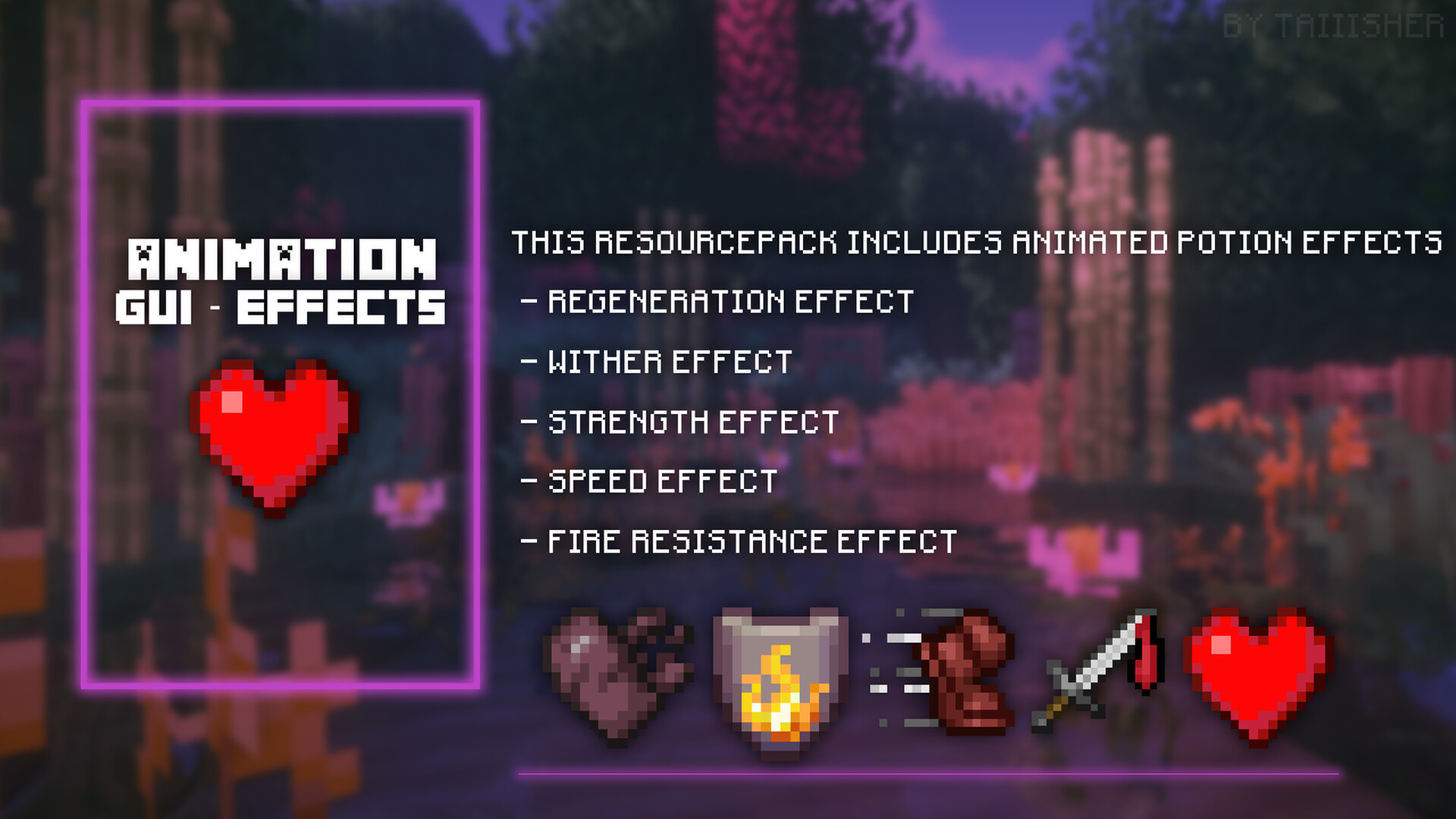 Animated effects Minecraft Texture Pack