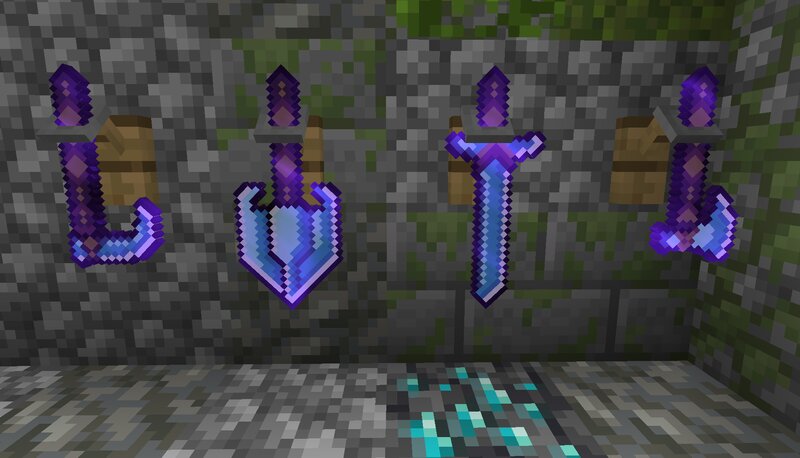 Mystical Diamonds Tools Minecraft Texture Pack