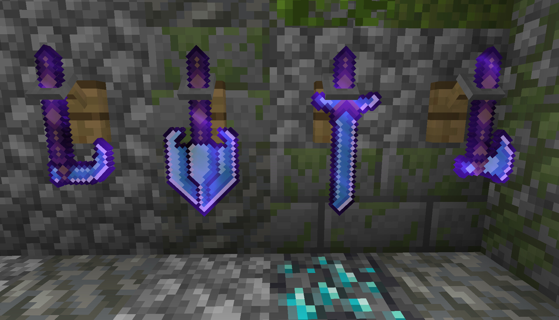Mystical Diamonds Tools Minecraft Texture Pack