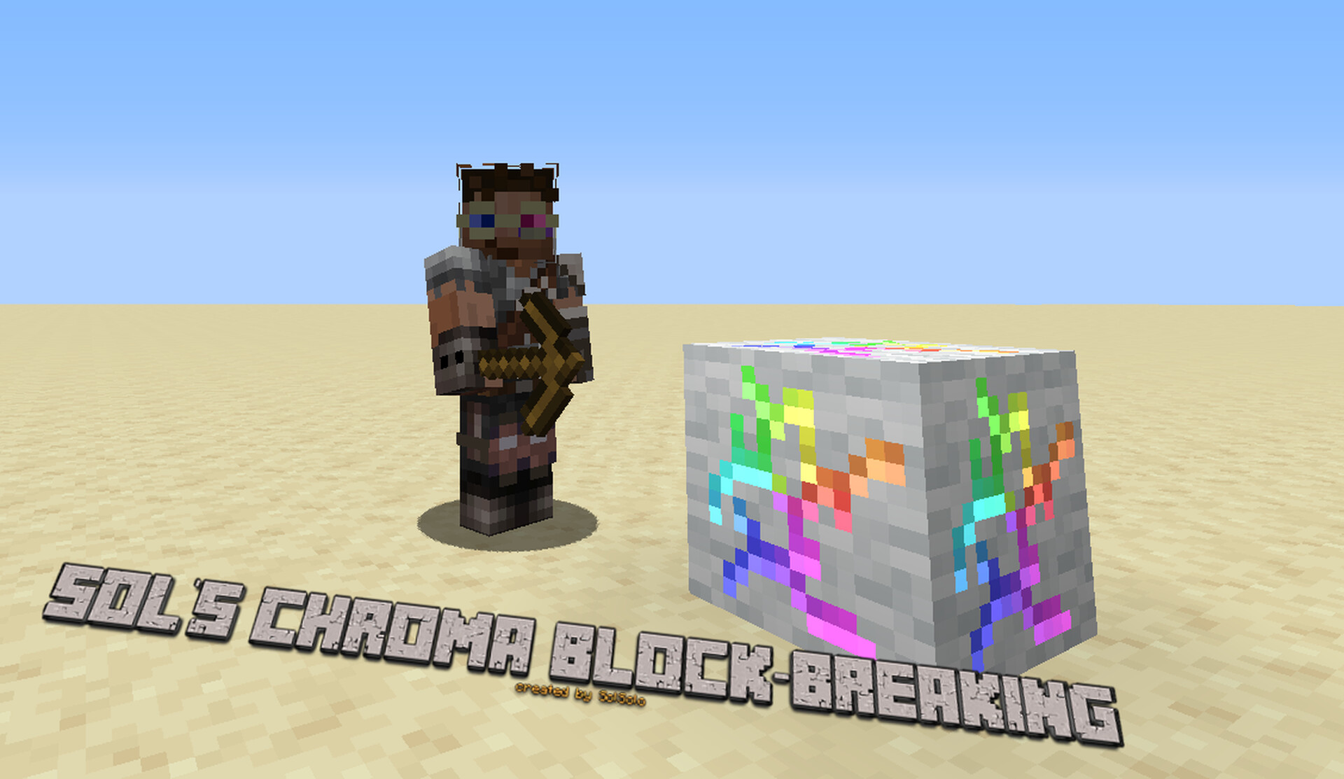 Sol's Chroma Block Breaking Minecraft Texture Pack
