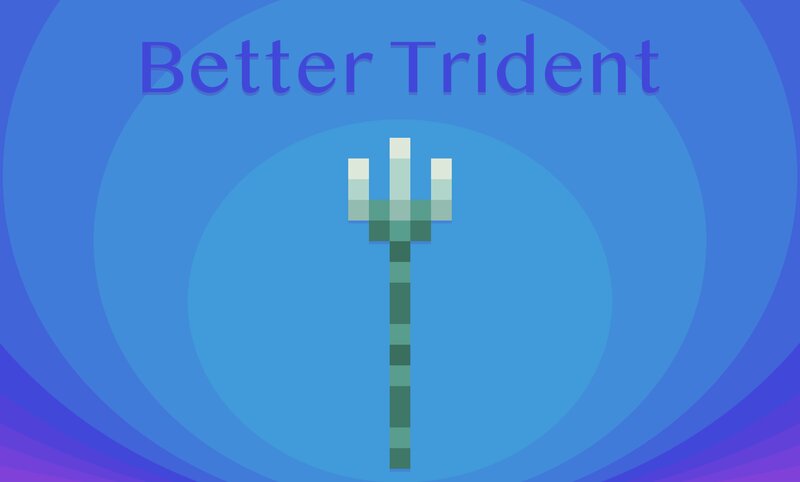 Detailed Trident Item Minecraft Texture Pack