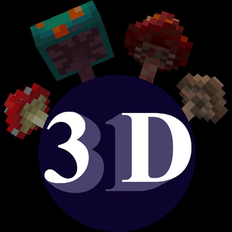 3D Mushrooms Minecraft Texture Pack