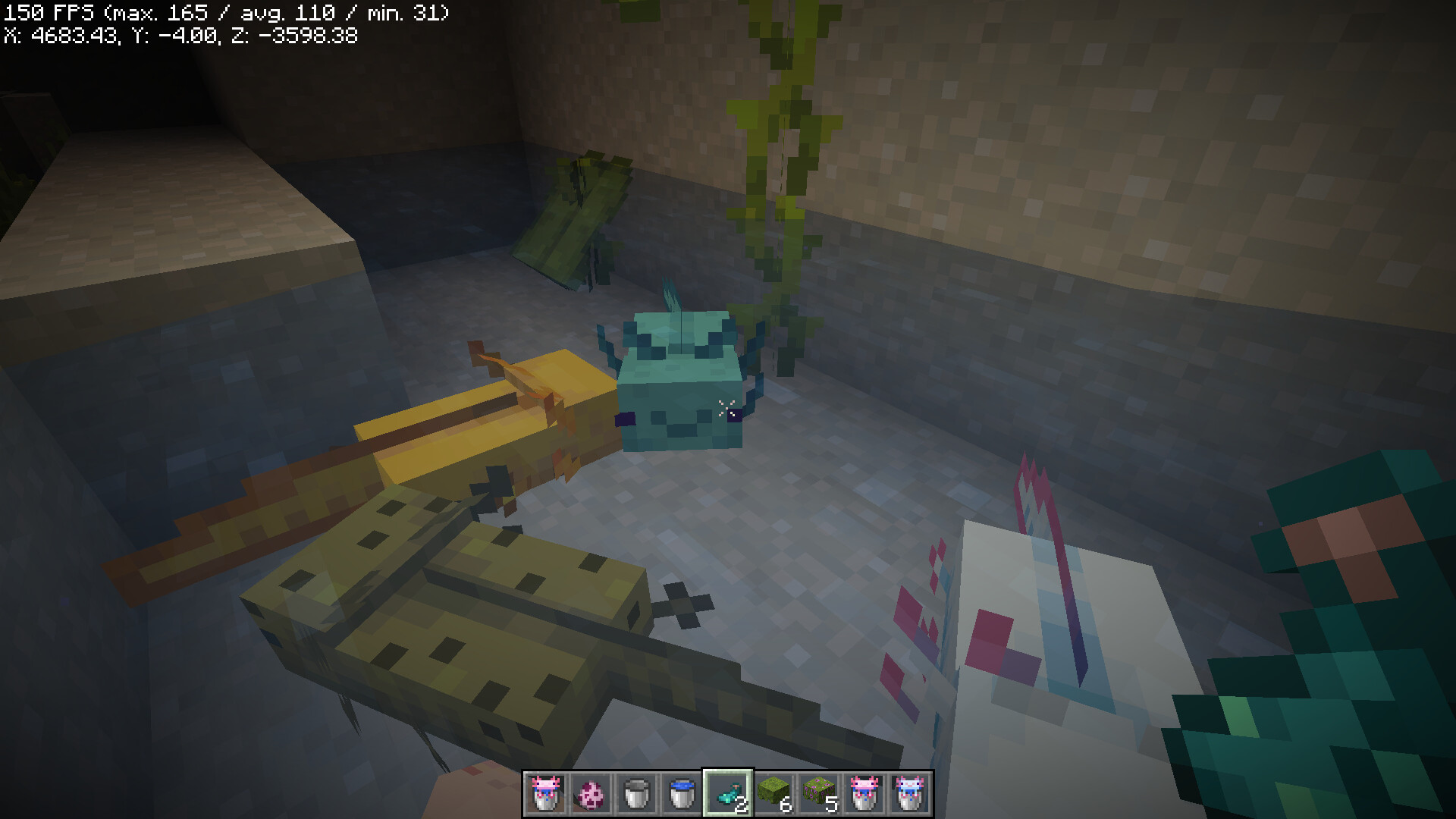 More Axolotl Variants Mod texture pack CIT edition Minecraft Texture Pack