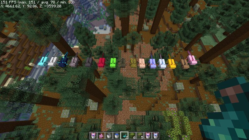 More Axolotl Variants Mod texture pack CIT edition Minecraft Texture Pack