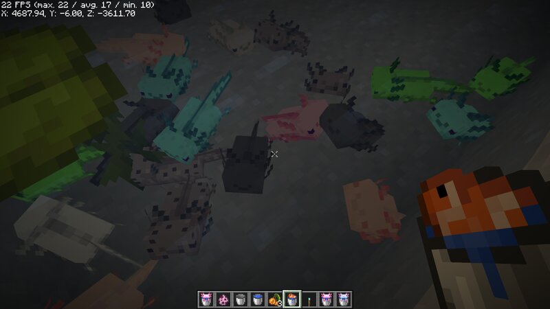 More Axolotl Variants Mod texture pack CIT edition Minecraft Texture Pack