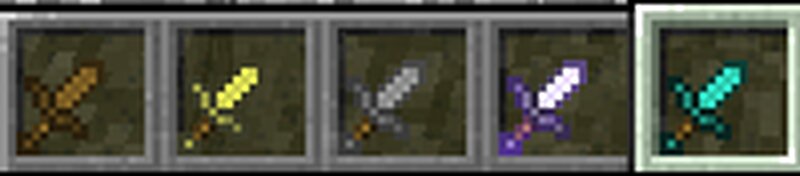 Default short swords Minecraft Texture Pack