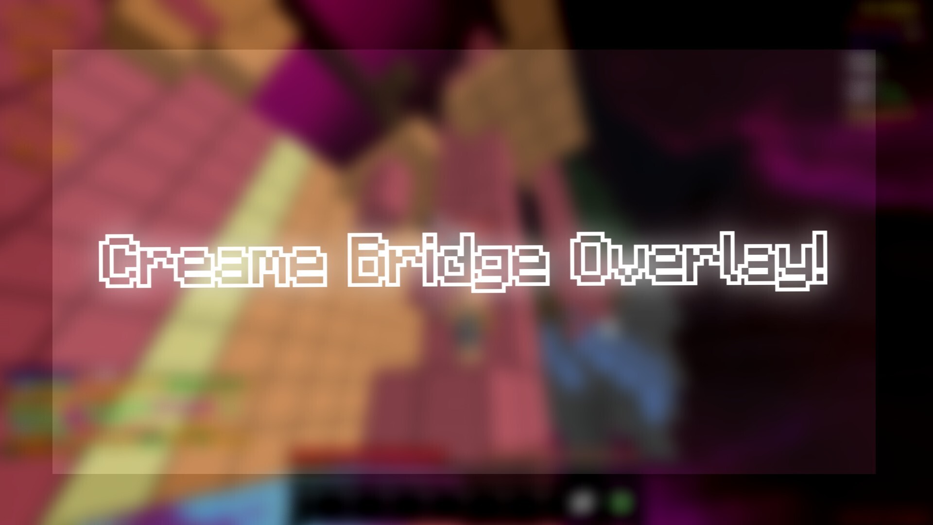 Cream Bridge Overlay Minecraft Texture Pack