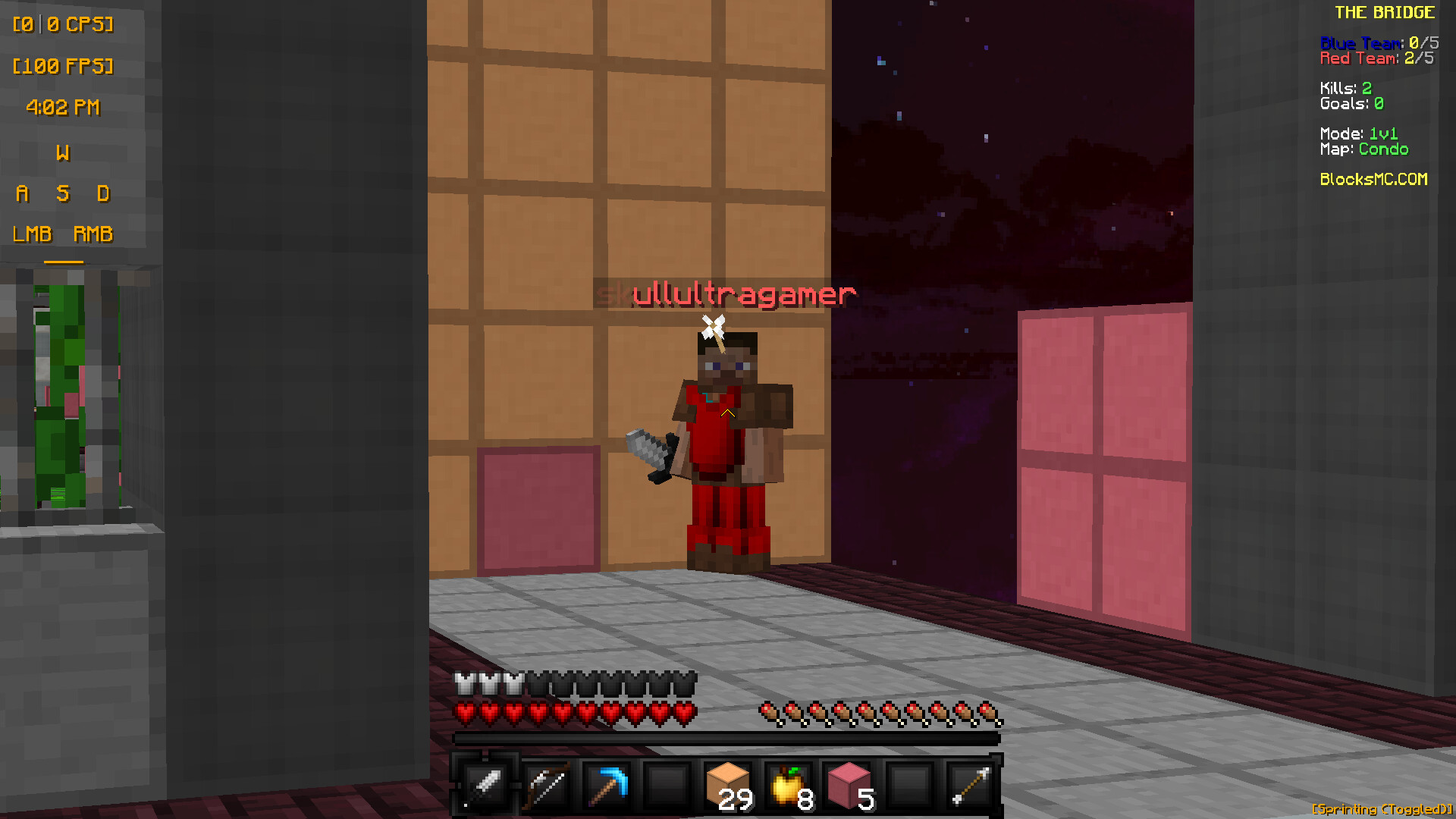 Cream Bridge Overlay Minecraft Texture Pack