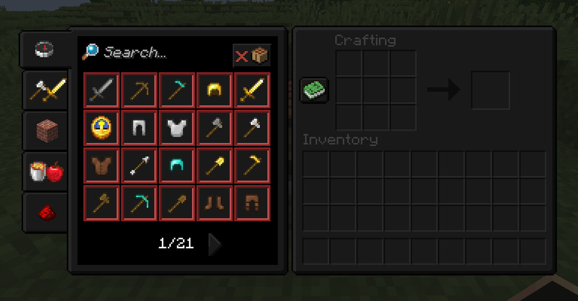 Dark Default GUI Resource/Texture Pack Minecraft Texture Pack