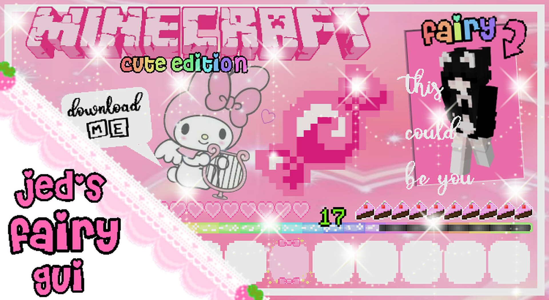 jed's fairy GUI ♥ (java 1.8 - 1.17) Minecraft Texture Pack