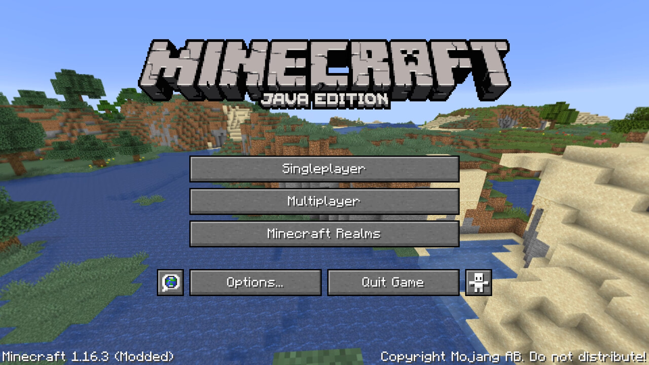 Minecraft Title Screen With Shaders Minecraft Texture Pack