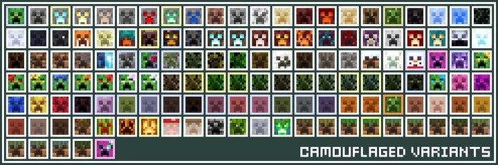 Jaden's Camouflage Creepers ( Optifine Required ) Minecraft Texture Pack