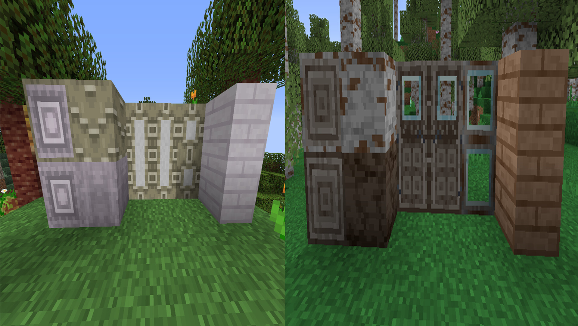 Biome Dependent Blocks Minecraft Texture Pack